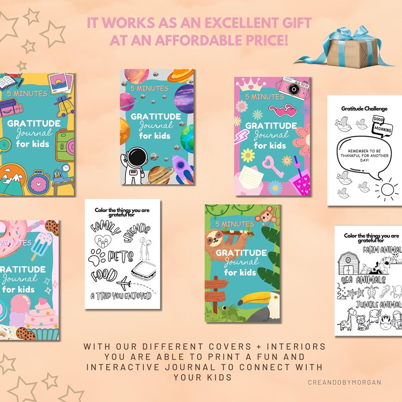 5 Different Covers - Kids' Gratitude Journal: Expressing Feelings ...
