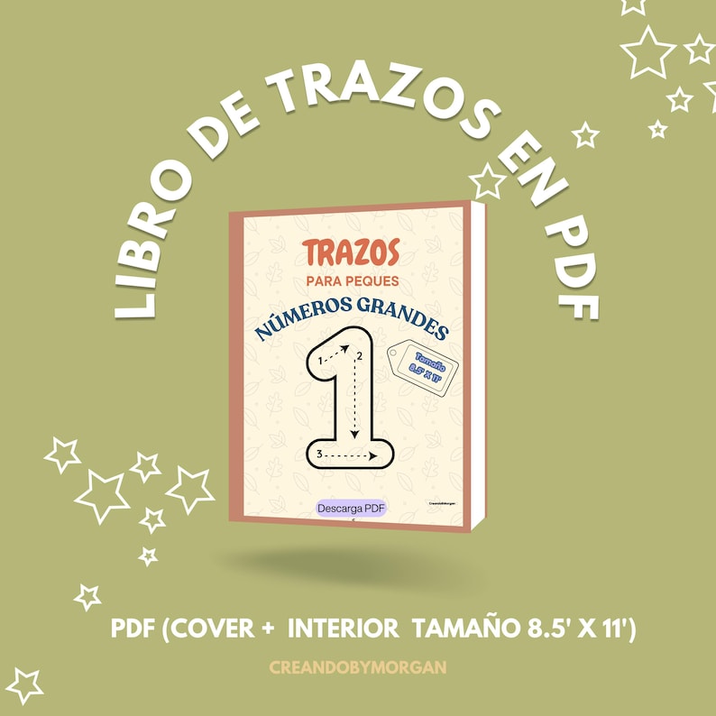 Libro De Trazos De Números Grandes Para Niños (2-5 Años) – Descargable ...