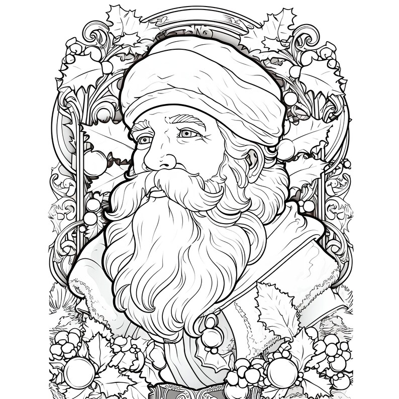 Victorian Christmas Printable Coloring Scenes - Set of 10 - Etsy