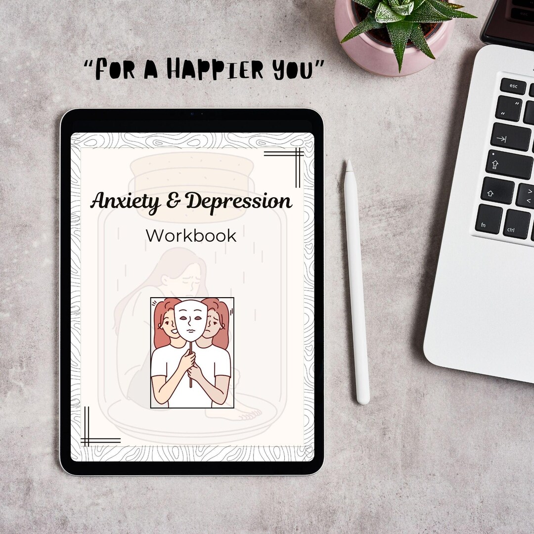 Coping With Anxiety and Depression Workbook, Mental Health, Therapy ...