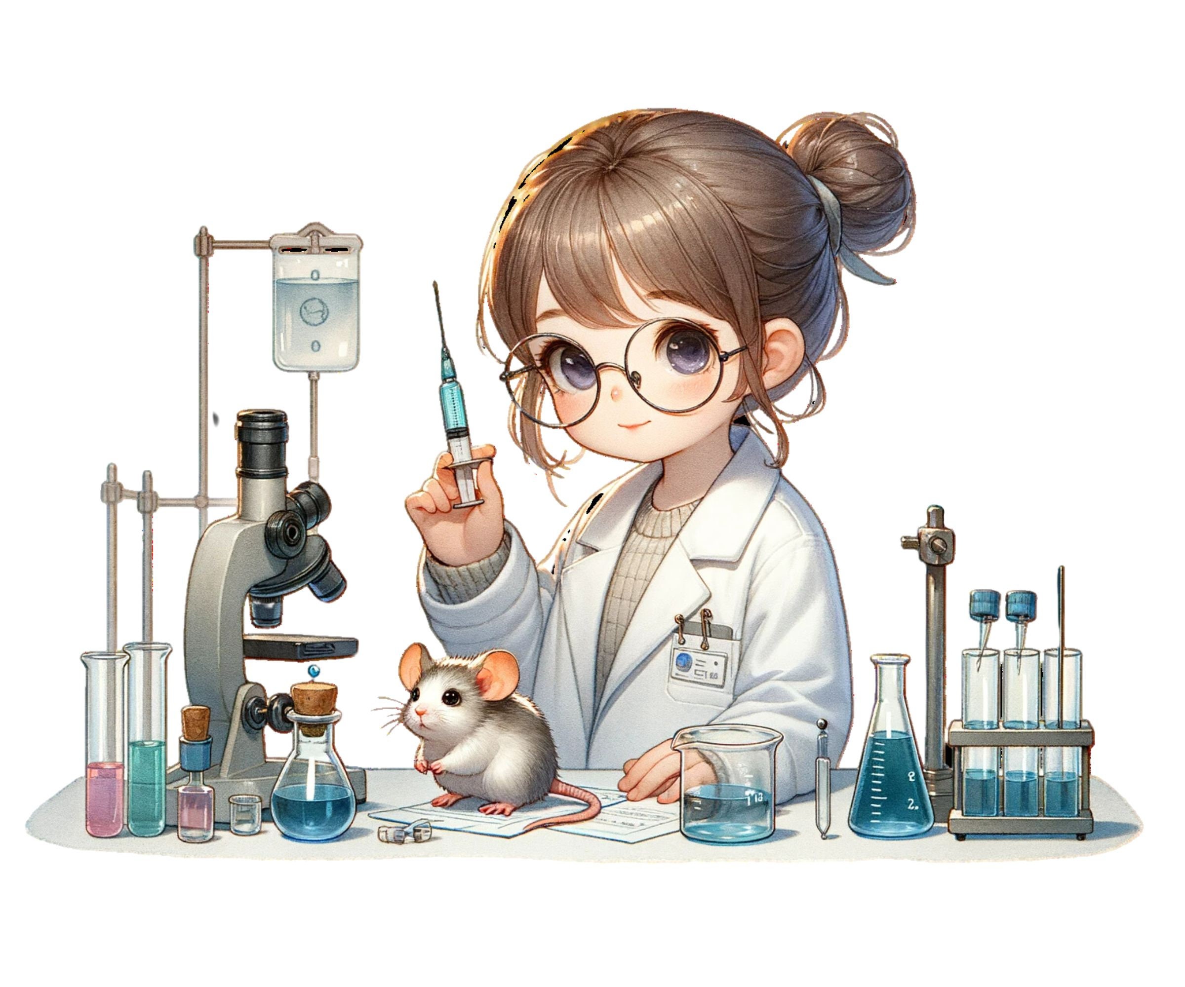 Cute Scientists & Experiments Clipart Bundle | 23 High Quality ...