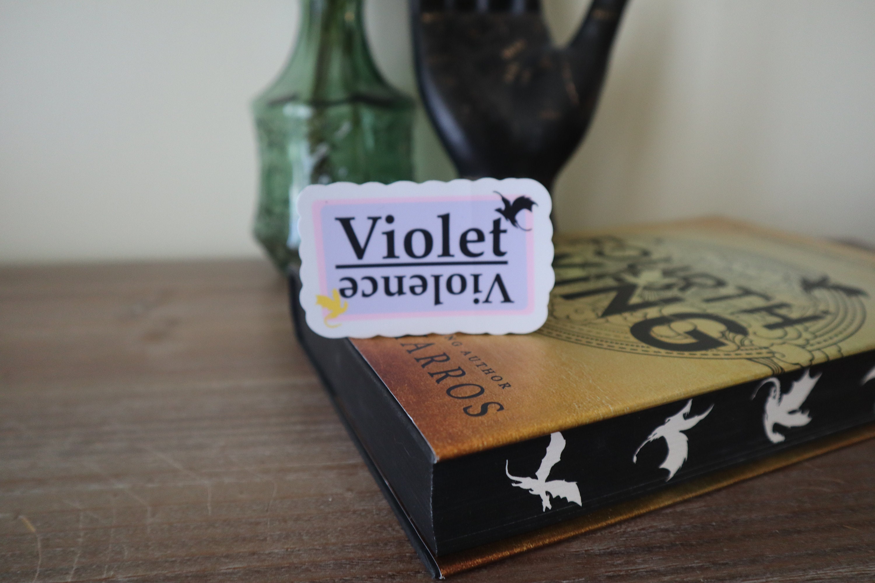 Violet Fourth Wing Sticker - Etsy