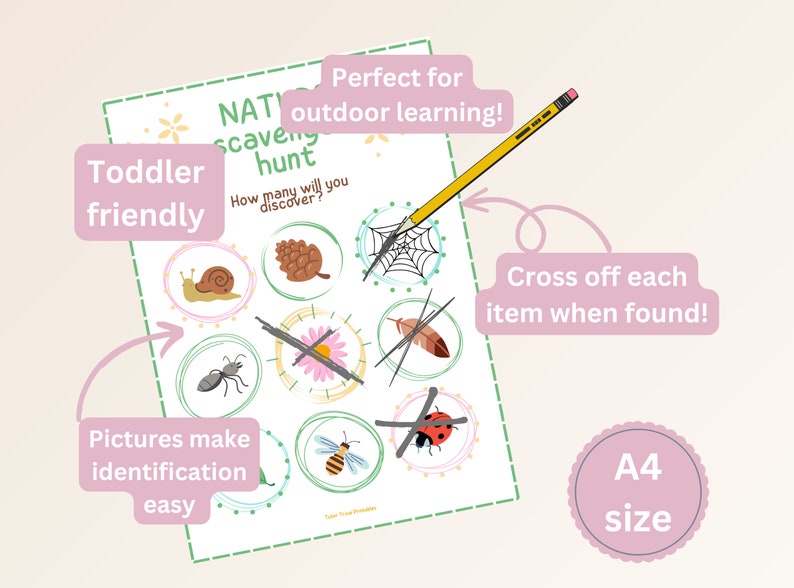 Nature Scavenger Hunt PRINTABLE, Outdoor Treasure Hunt for Kids ...