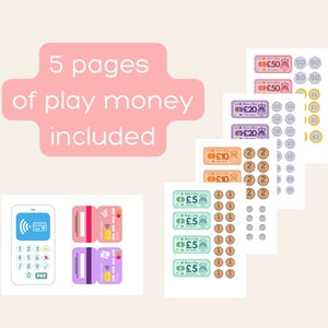 Play Money Printable for Dramatic Pretend Play, Currency for Kids ...