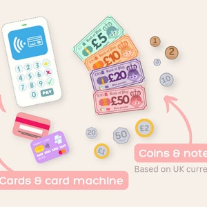 Play Money Printable for Dramatic Pretend Play, Currency for Kids ...