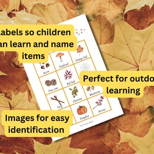 Autumn Scavenger Hunt for Kids, Printable A4 PDF Instant Download ...