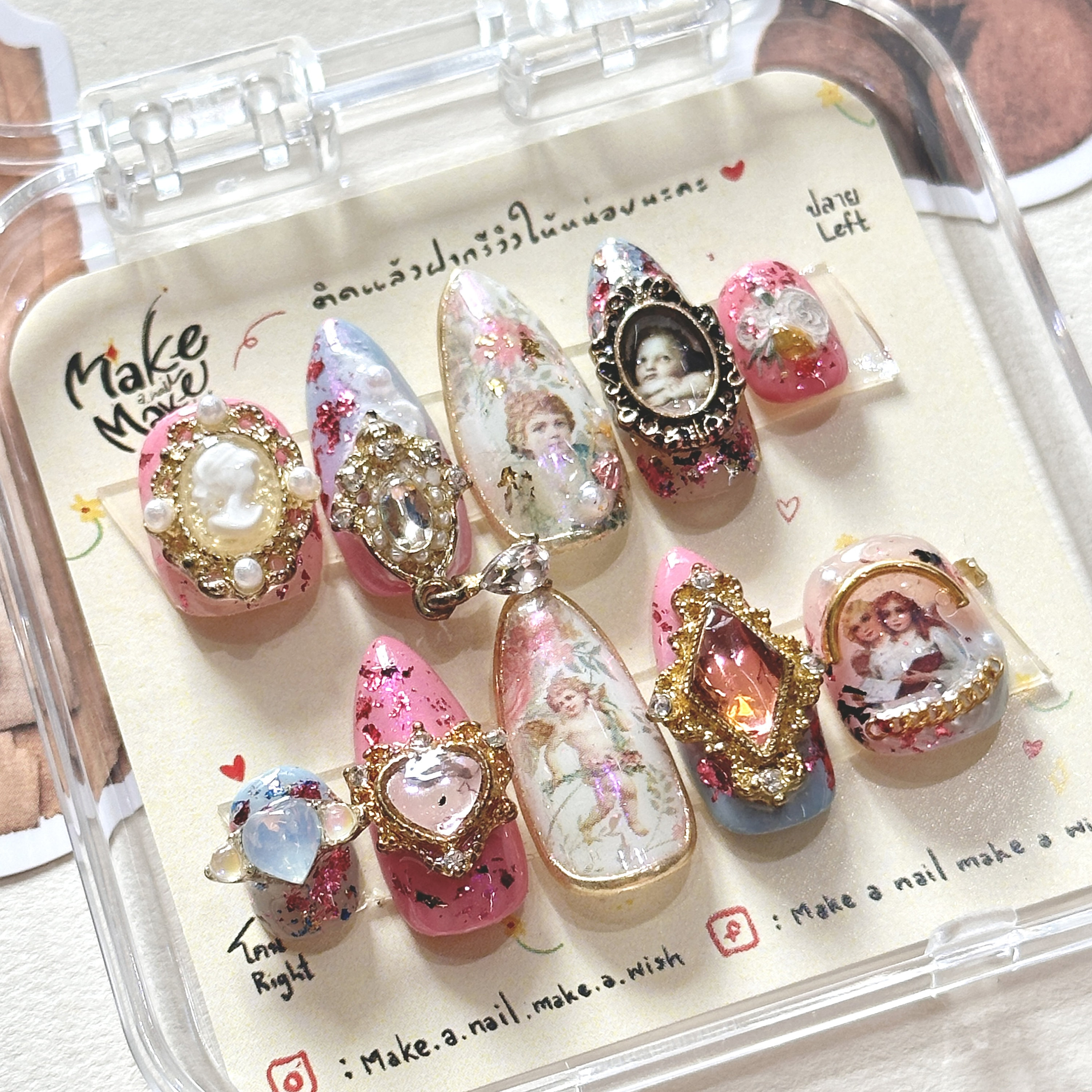 ANGELS Press-on Nails Open for Custom Made Fake Nails / Handmade ...