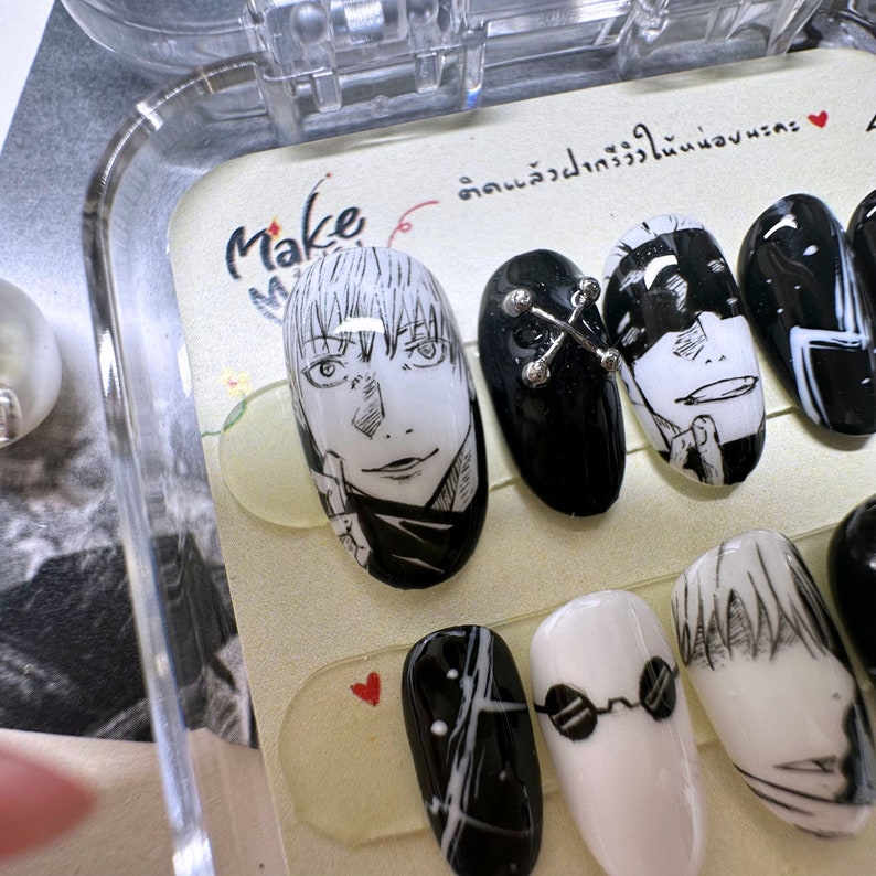 GOJO Press-on Nails [ Open for Custom Made ] Fake Nails / Handmade ...