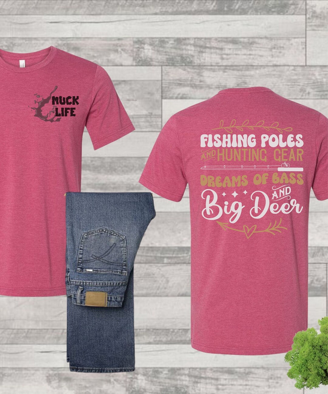Dreams Hunting Fishing Muck Life Dad Gift Fishing Hunting - Etsy