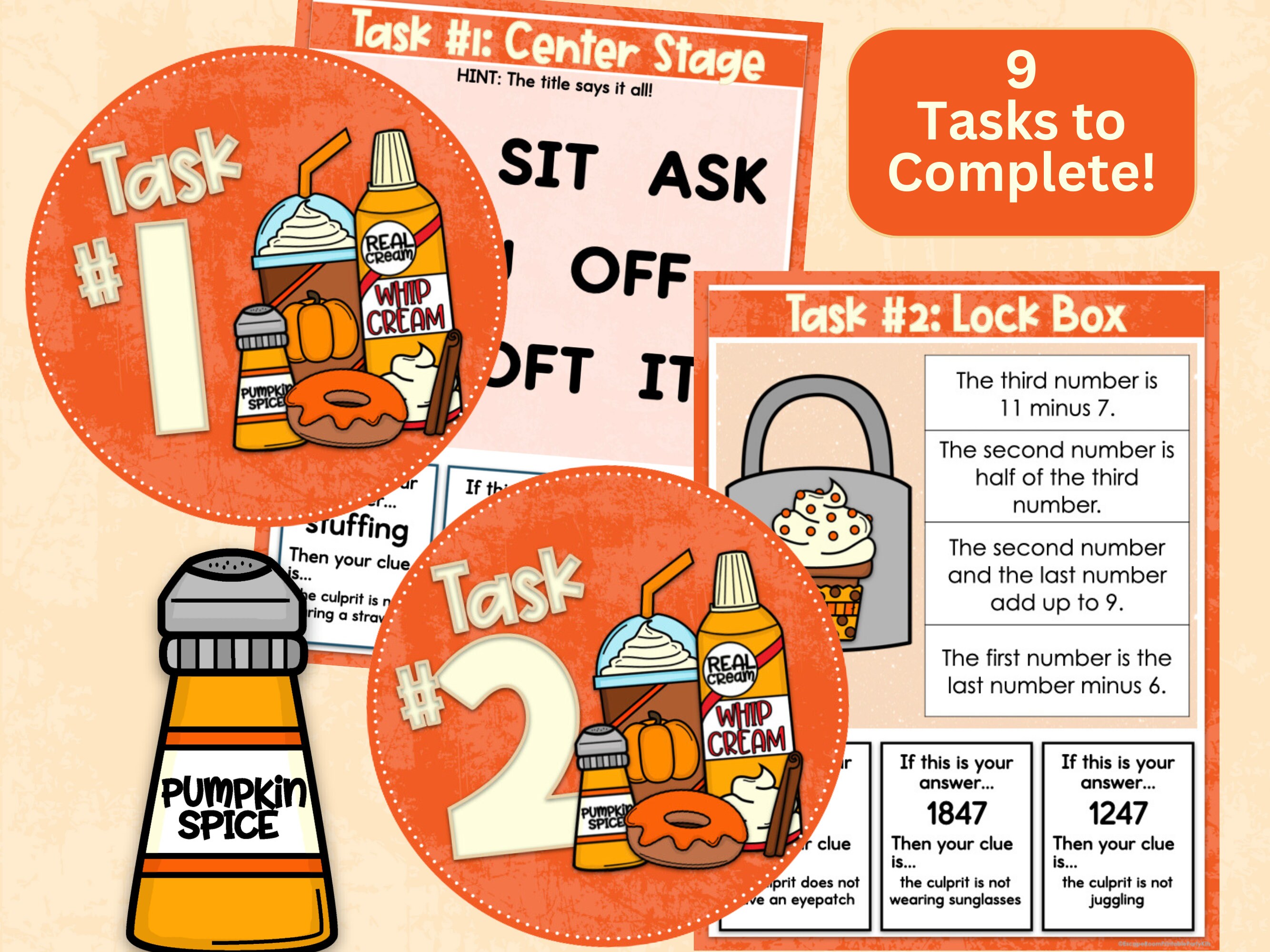 Thanksgiving Mystery Game: Who Stole the Pumpkin Spice? (printable) - Etsy