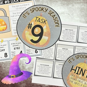 Halloween Escape Room (printable) Kit (includes Party Decorations) - Etsy