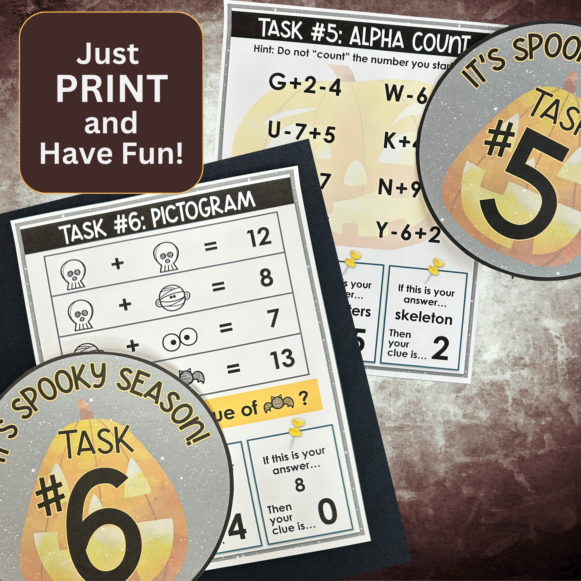 Halloween Escape Room printable Kit includes Party Decorations - Etsy