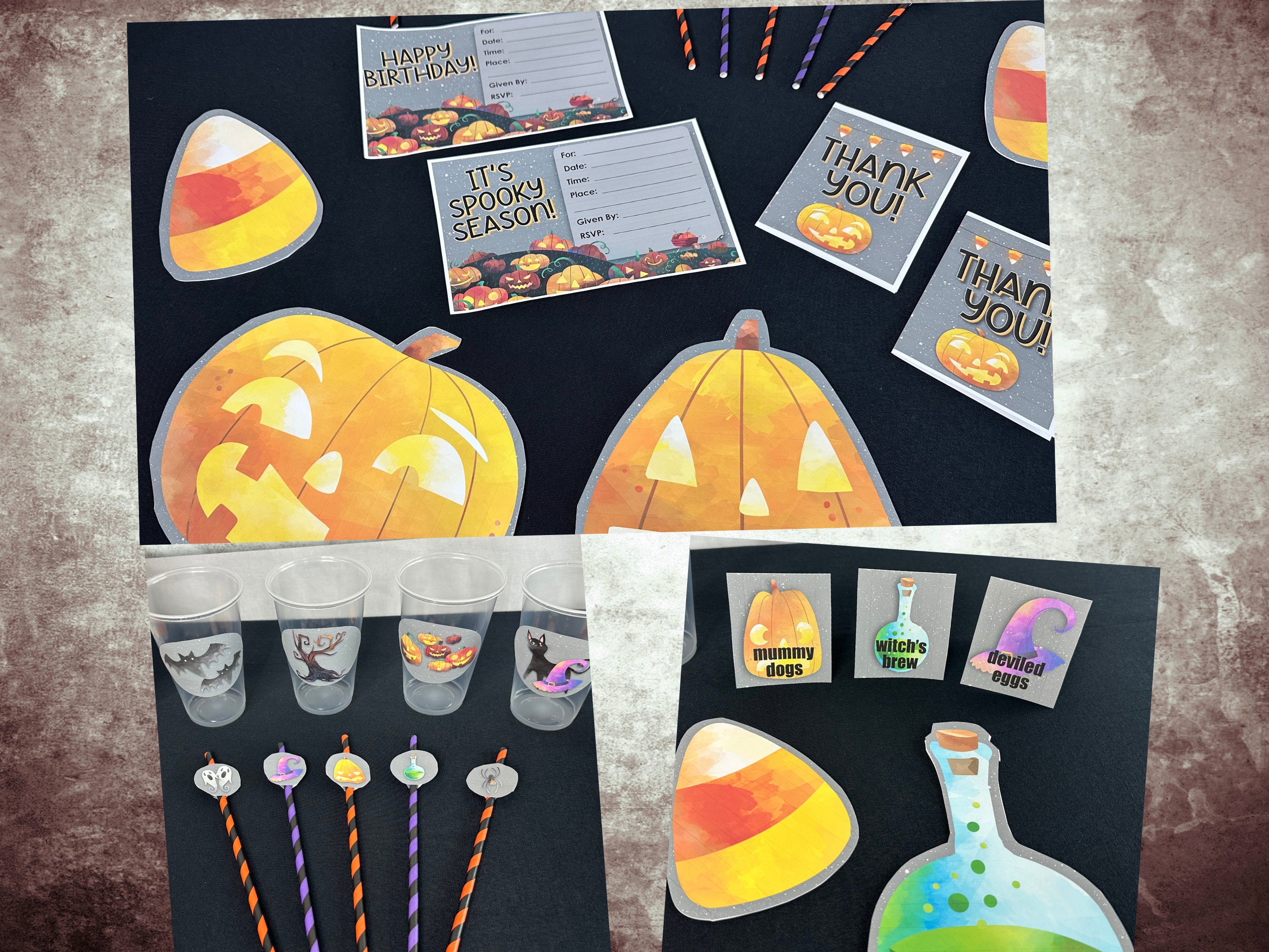 Halloween Escape Room (printable) Kit (includes Party Decorations ...