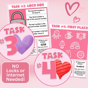 Secret Admirer Valentine's Day Themed Kids Mystery Printable Game Kit ...