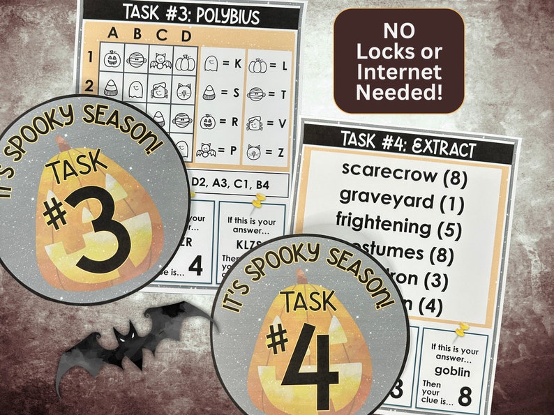 Halloween Escape Room (printable) Kit (includes Party Decorations) - Etsy