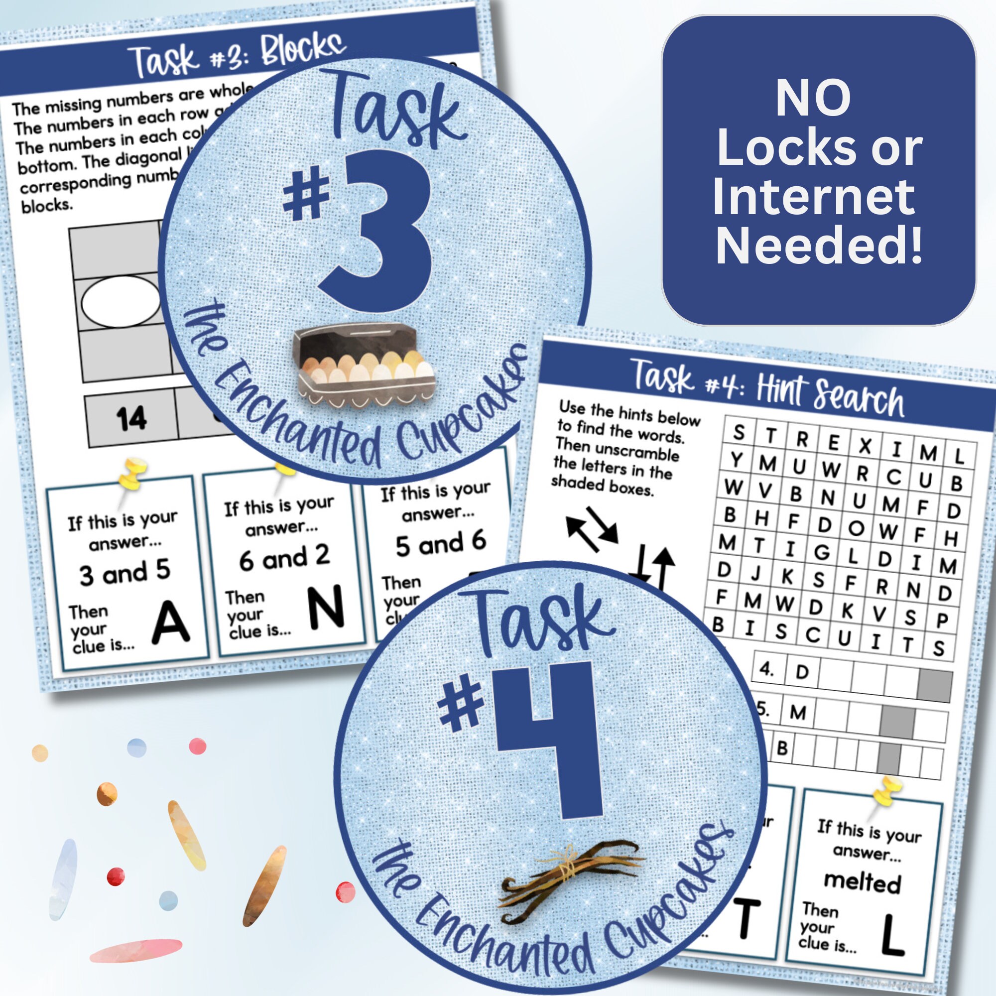 The Enchanted Cupcakes PRINTABLE Baking Escape Room Style - Etsy