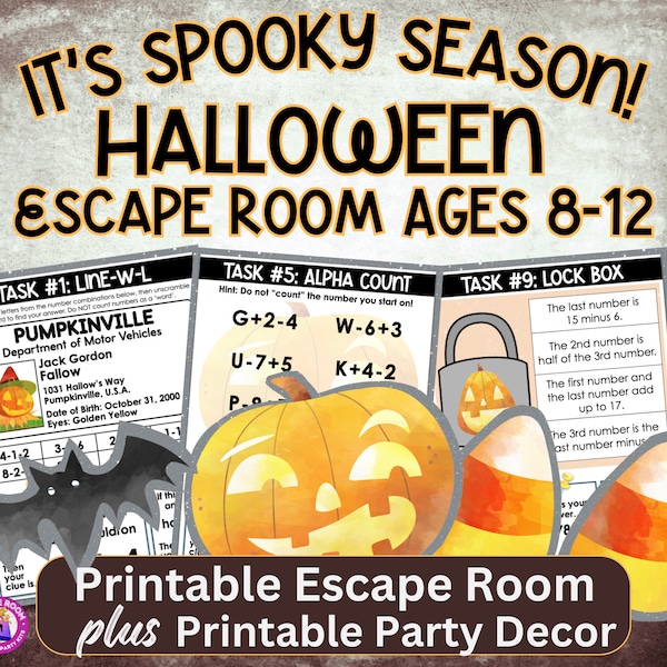Escape Room Printable - Etsy