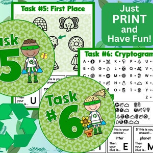 Earth Day Escape Room Game: Printable Party Decor, Ages 8-12 (PDF) - Etsy