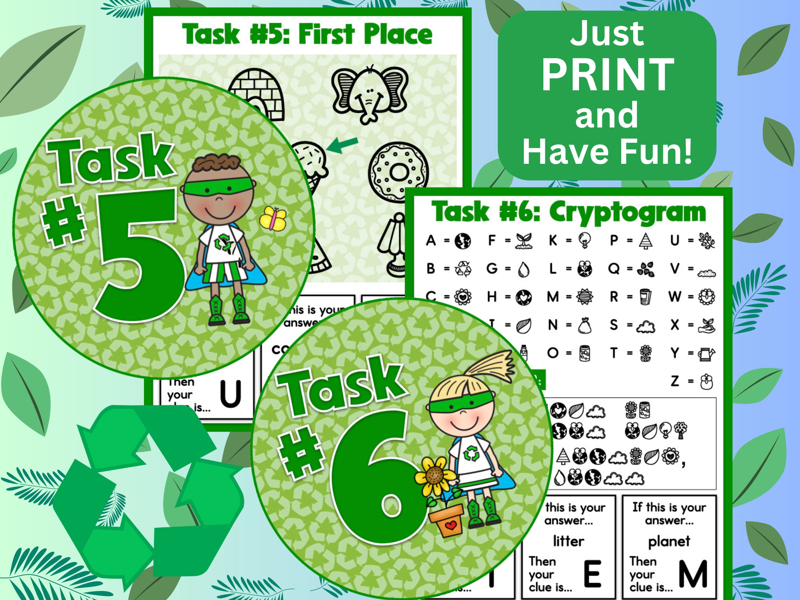 Earth Day Escape Room Game: Printable Party Decor, Ages 8-12 (PDF) - Etsy