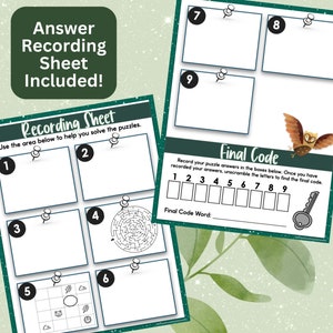 Magical Forest Escape Room Game: Printable Party Decor, 9 Task Puzzles ...