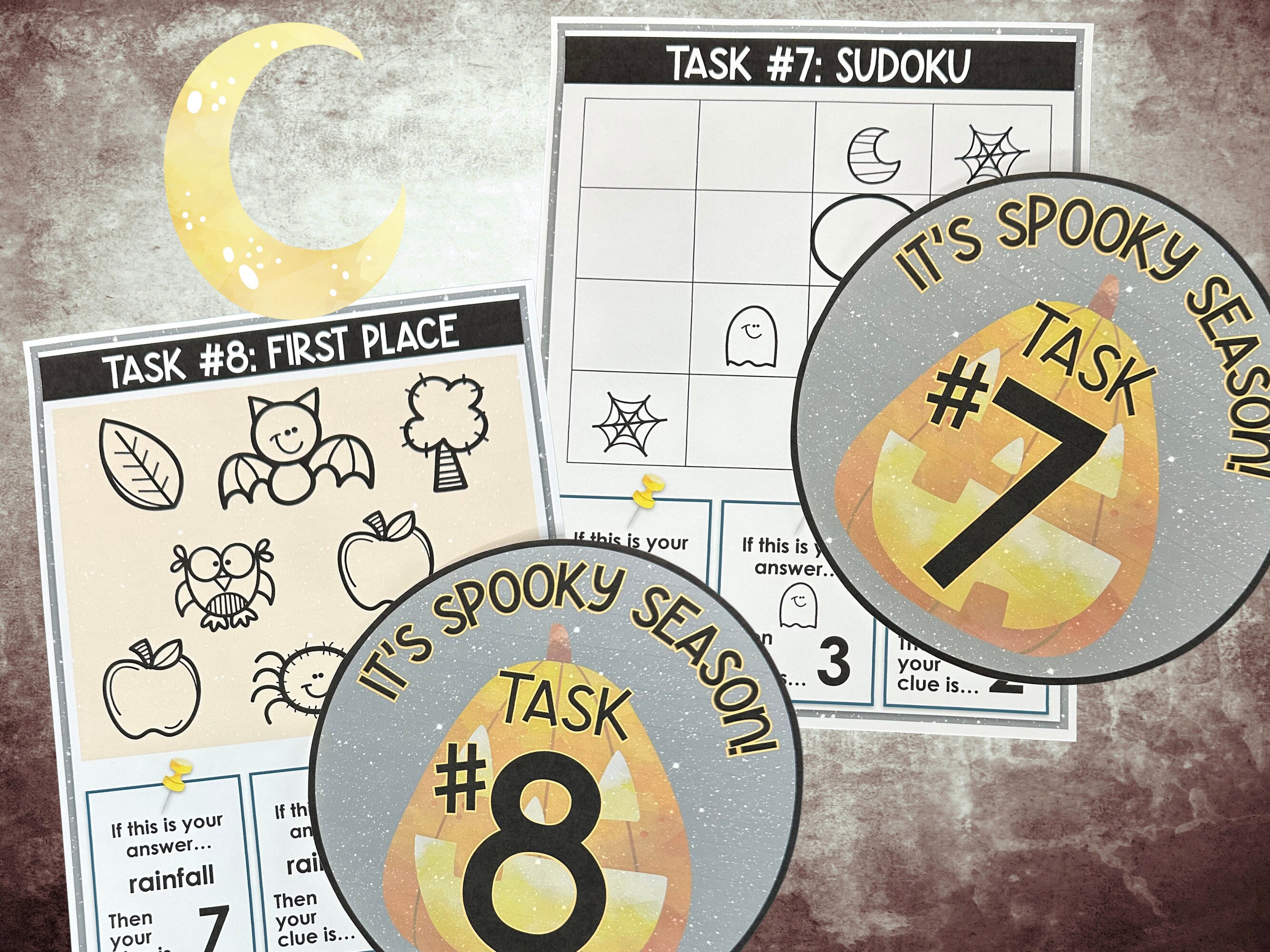 Halloween Escape Room (printable) Kit (includes Party Decorations ...
