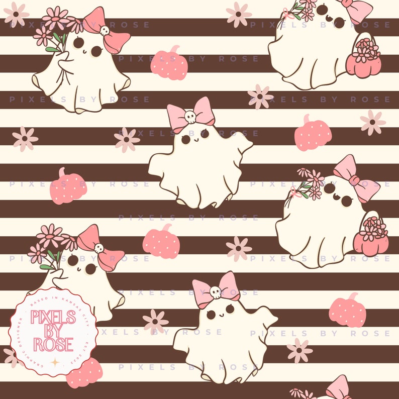 Girly Ghosts Seamless File - Etsy