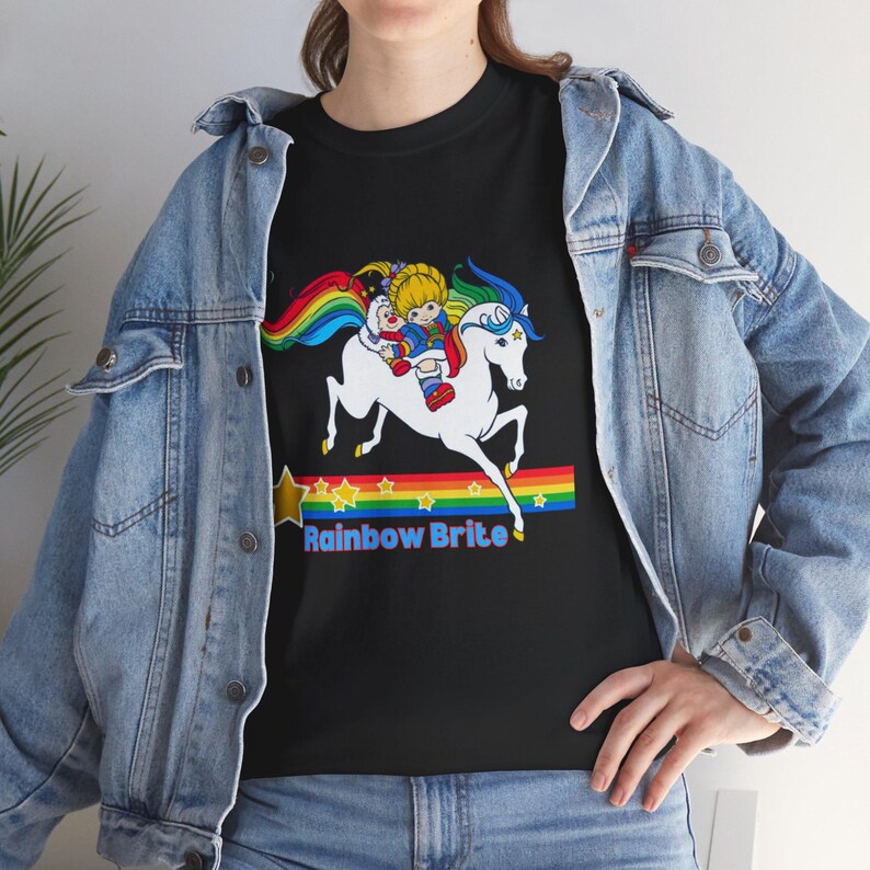 Retro Rainbow Brite Tee Shirt, Retro Rainbow Brite T-shirt, 80s Retro ...
