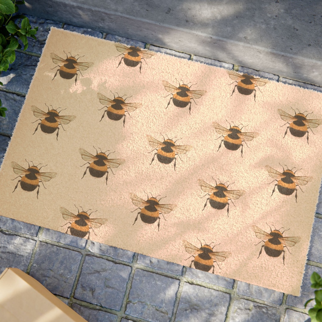 Cottagecore Bee Doormat. Bumble Bee Shabby Chic, French Cottage ...