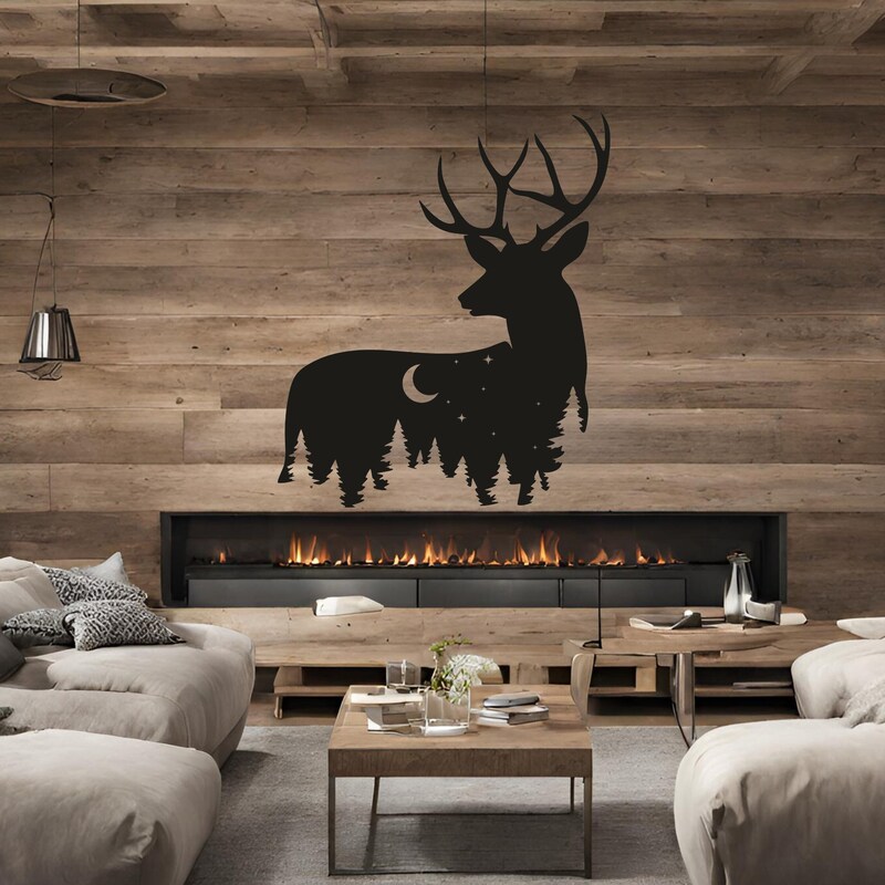 Deer Head Wall Art - Etsy
