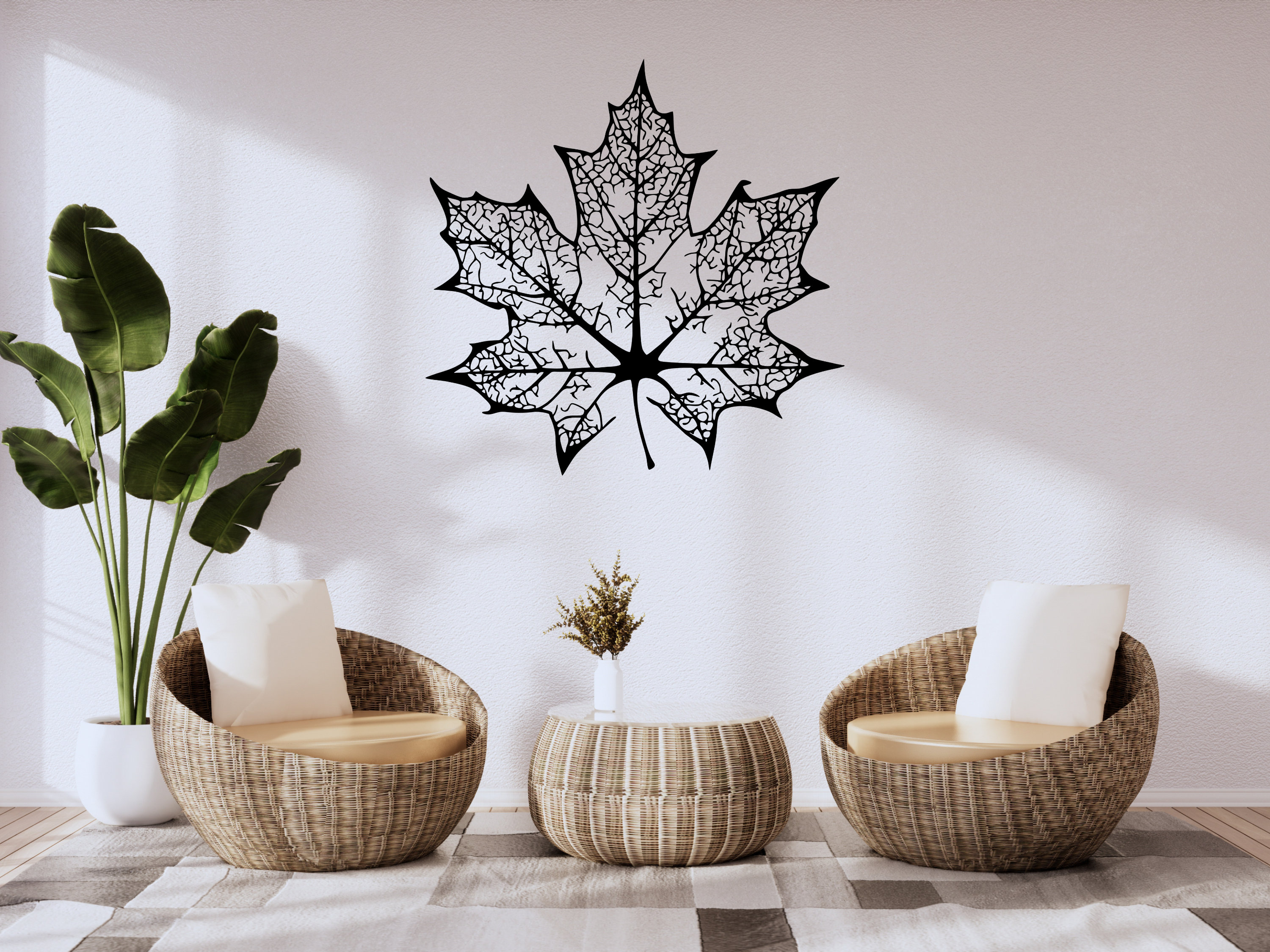 Big Leaf Maple Metal Wall Art, Maple Leaf Metal Wall Art, Plane Tree ...