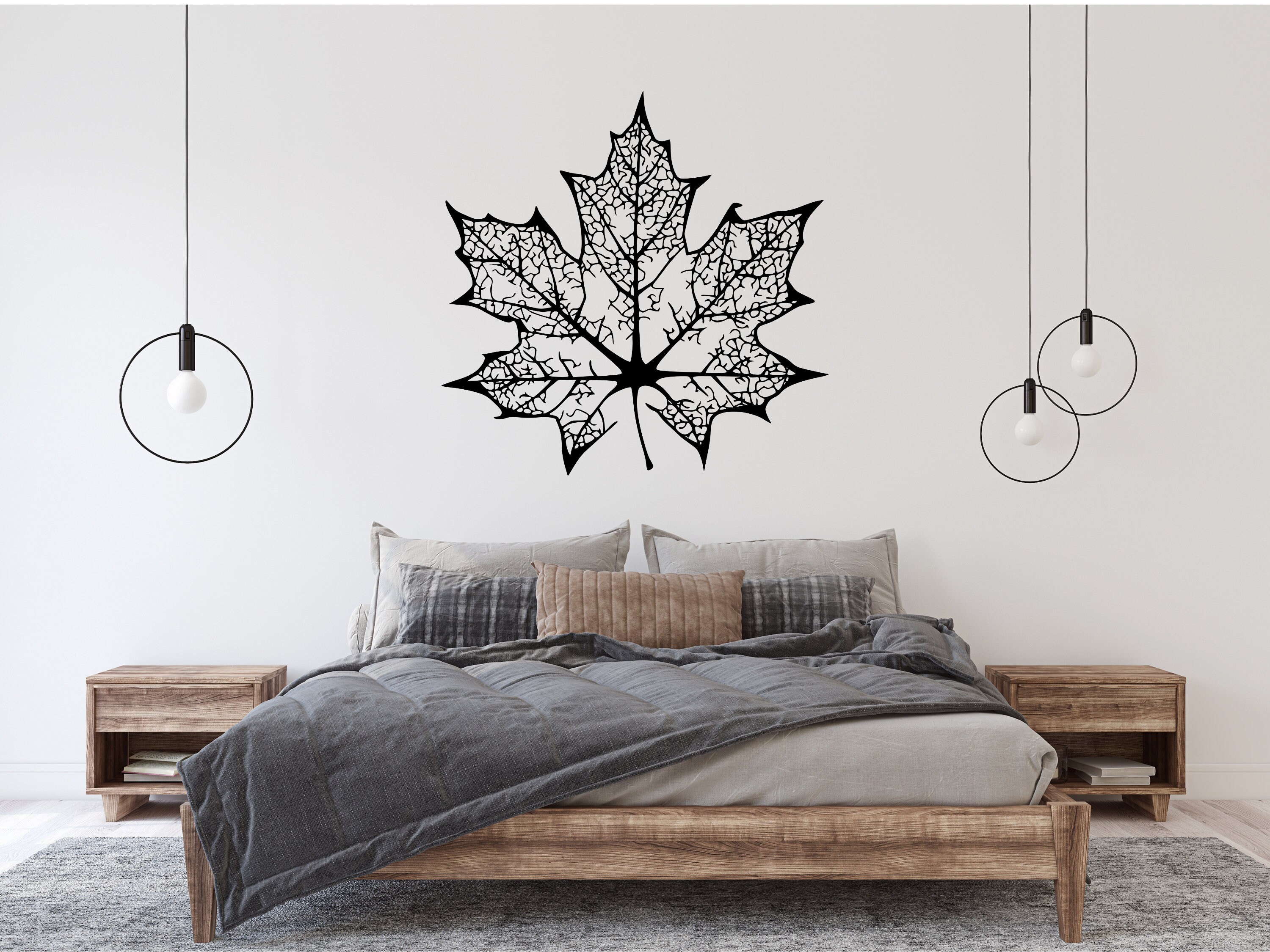 Big Leaf Maple Metal Wall Art, Maple Leaf Metal Wall Art, Plane Tree ...