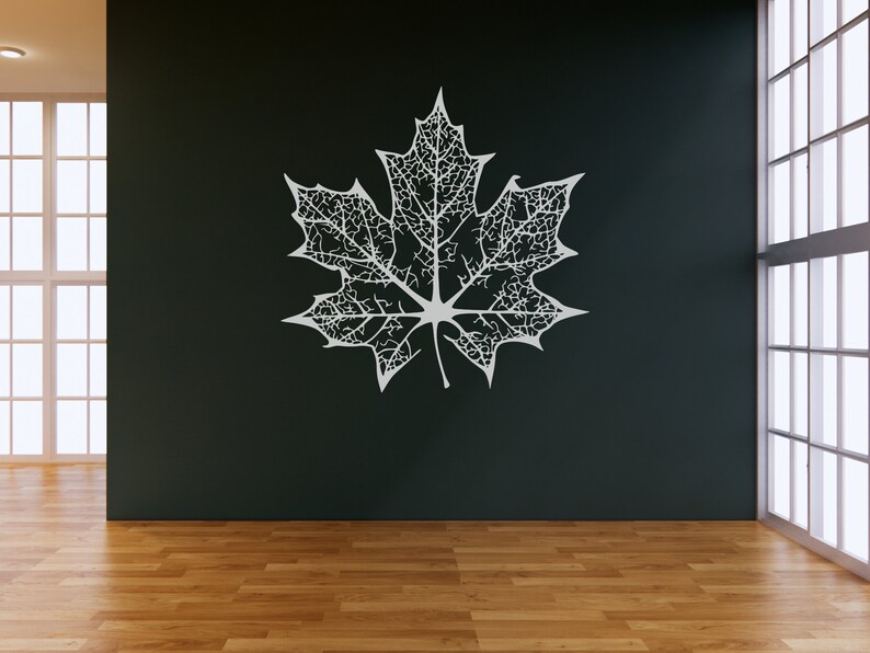Big Leaf Maple Metal Wall Art, Maple Leaf Metal Wall Art, Plane Tree ...