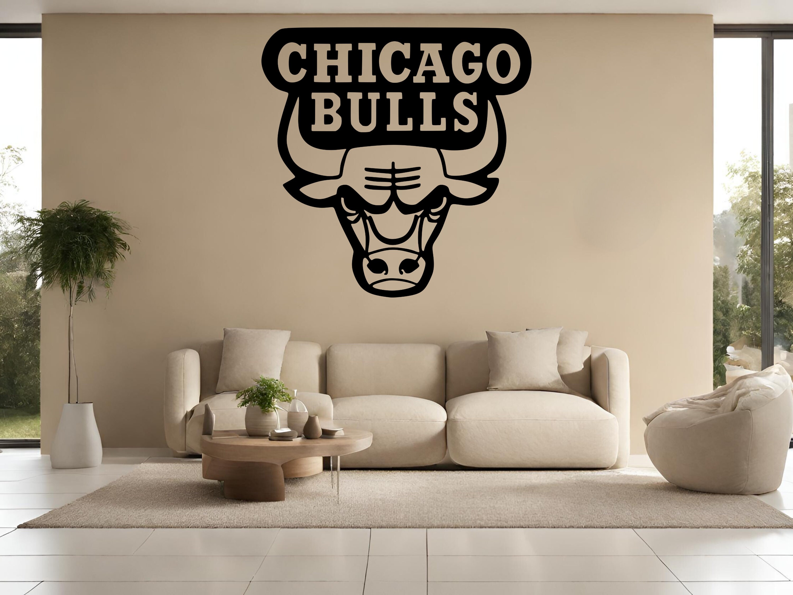 Chicago Bulls Metal Sign, NBA Gift, NBA Wall Art, Chicago Bulls Room ...