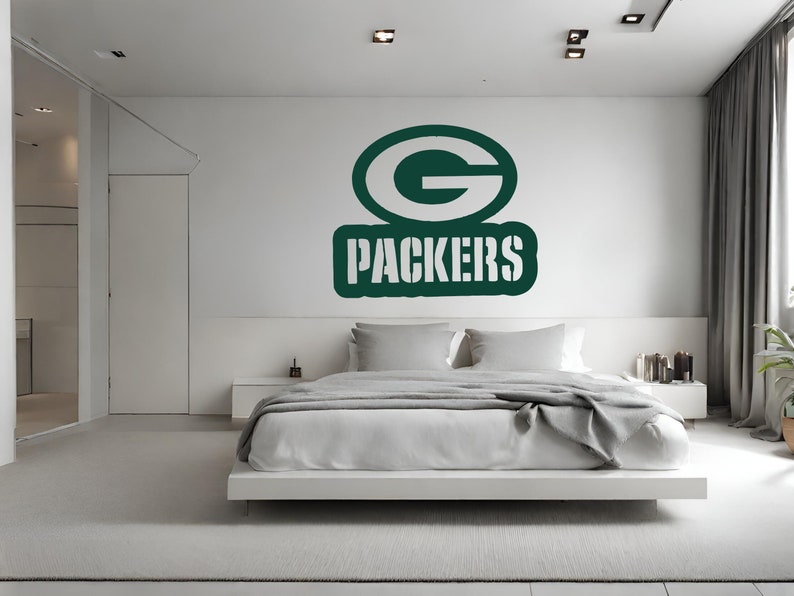 Green Bay Packers Art, NFL Gift, NFL Wall Art, Packers Garage Decor ...