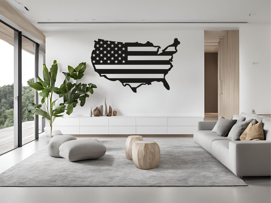America Flag Metal Wall Art America Metal Wall Decor Patriotic Wall