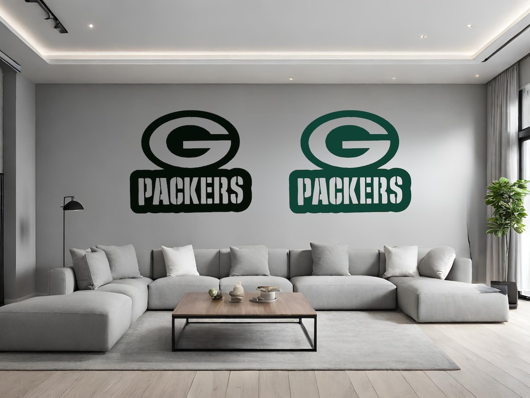 Green Bay Packers Art, NFL Gift, NFL Wall Art, Packers Garage Decor ...