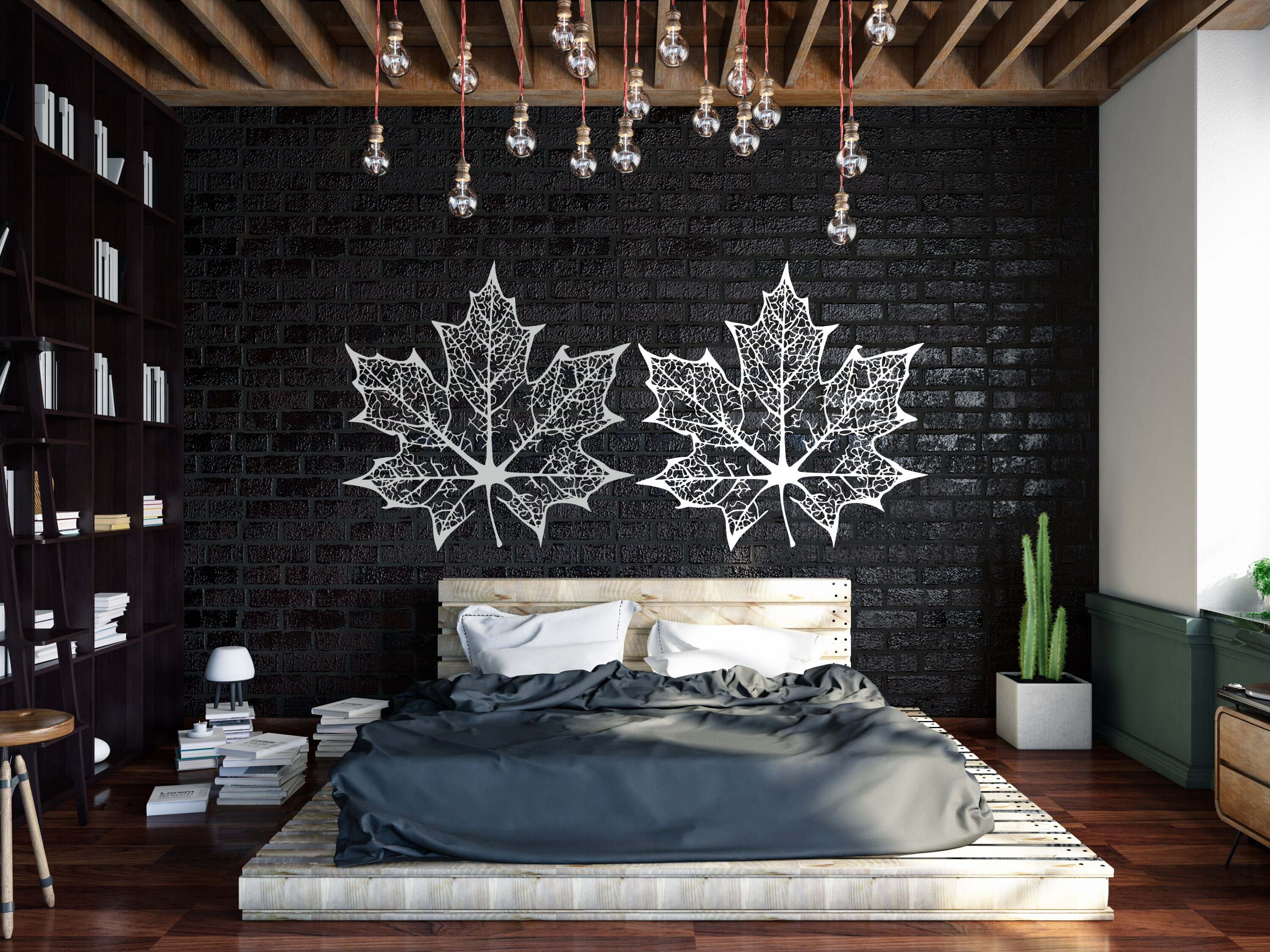 Big Leaf Maple Metal Wall Art, Maple Leaf Metal Wall Art, Plane Tree ...