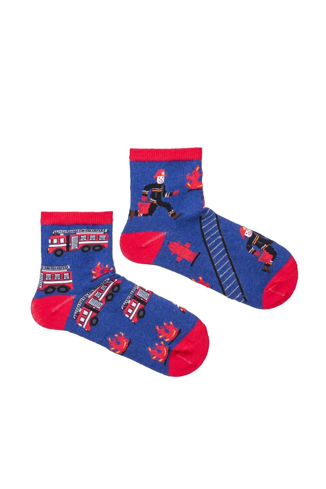 Fireman Firetruck Kids Socks: Fun Mismatched Cotton Socks - Etsy