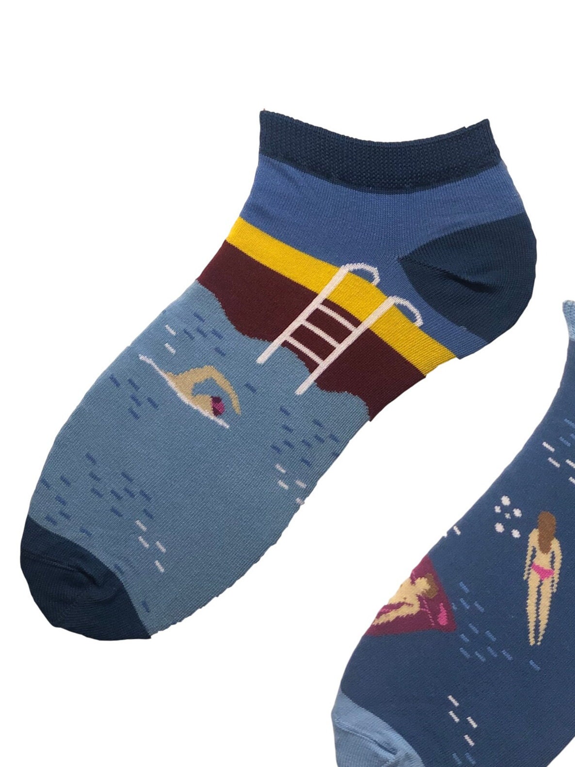 Swimming Pool Swimmer Swim Unisex Socks, Funny Socks, Cozy Socks, Men ...