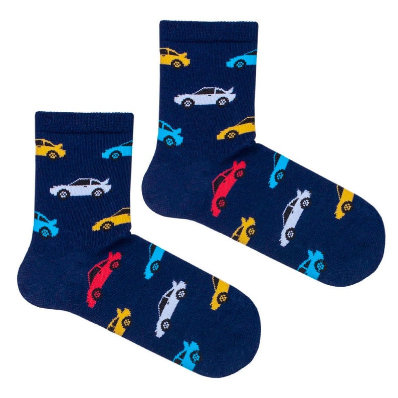 Racing Car Socks Kids Socks, Funny Socks, Cozy Socks, Casual, Fun ...