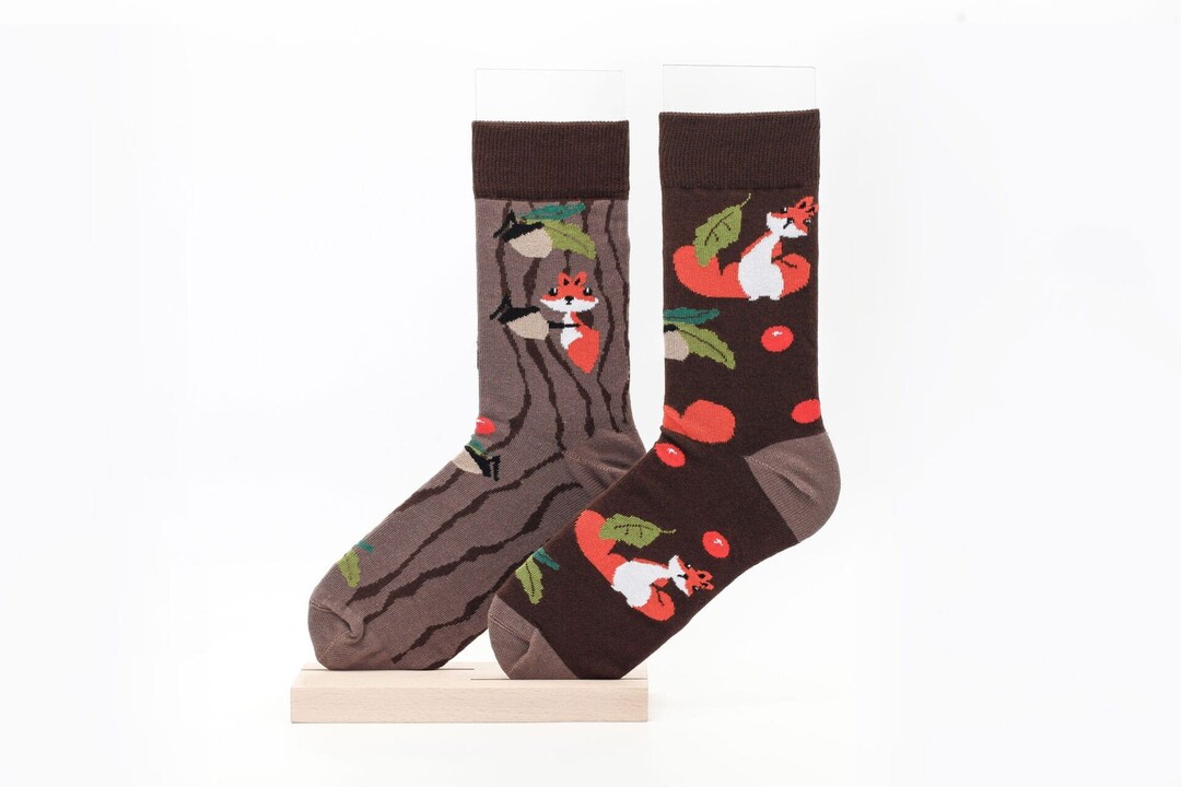 Squirrel Nuts Unisex Socks, Funny Socks, Cozy Socks, Men Socks, Woman ...