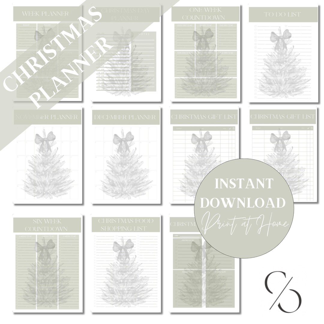 Christmas Planner - Etsy