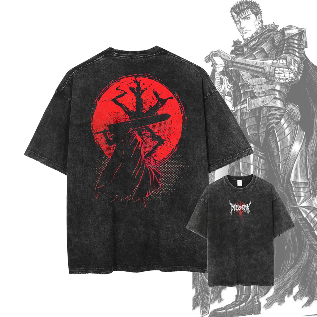 Berserk Guts Eclipse 2-SIDED TEE - Etsy