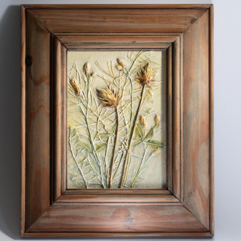 Botanical Bas Relief - Etsy