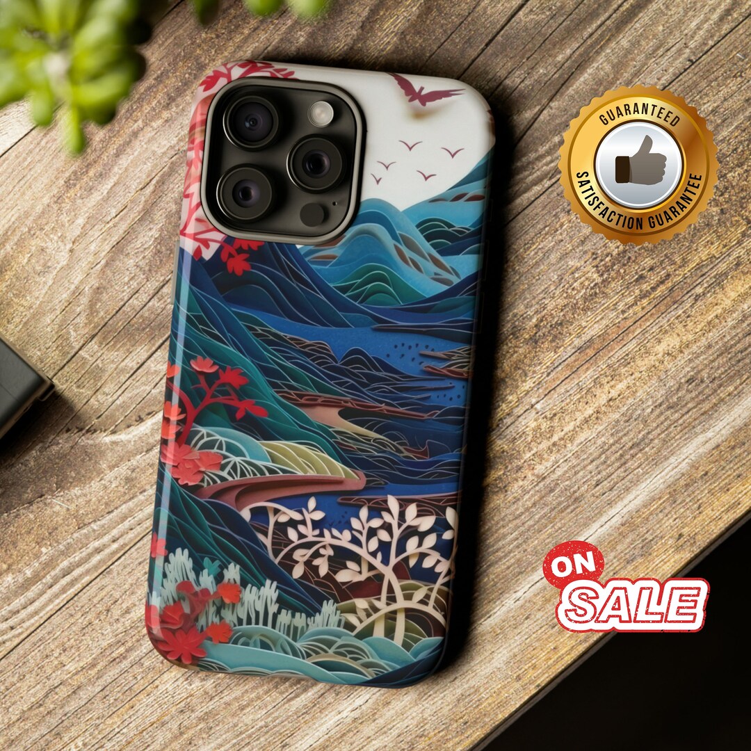 3D Paper Cut Phone Case Unique Phone Case Gift for Her Cool - Etsy