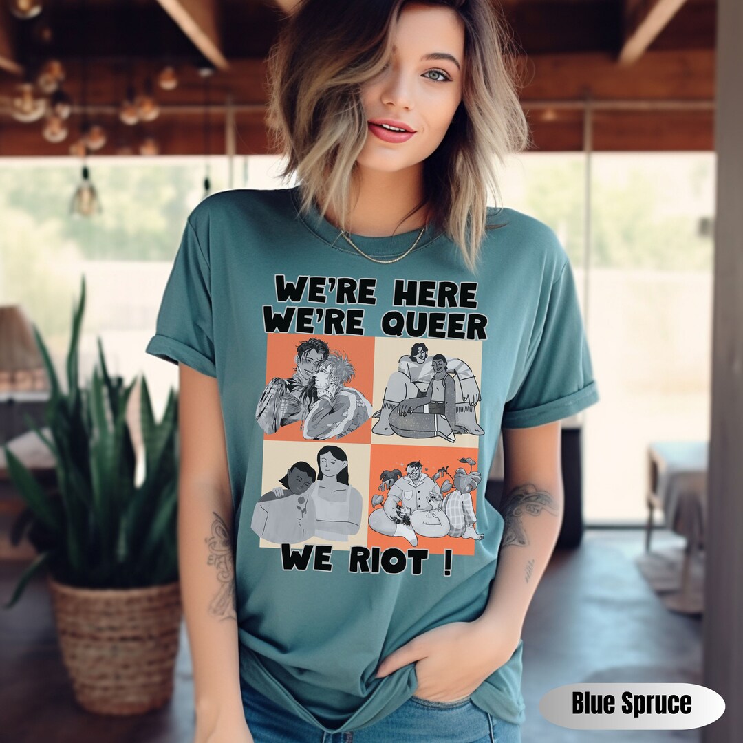 Comfort Color Retro Lesbian Shirt, LGBT Shirt, Lesbian Wlw Shirt, Trans ...