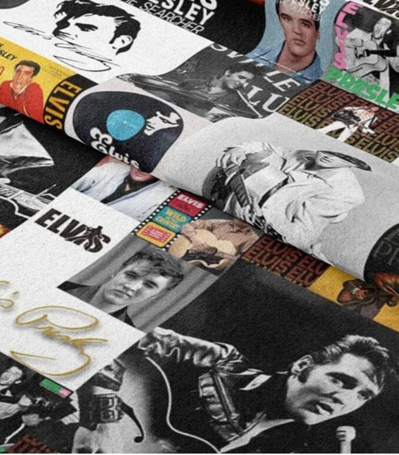 Elvis Presley Fabric by the Meter, 3 Meters , Panel,poster,upholstery ...