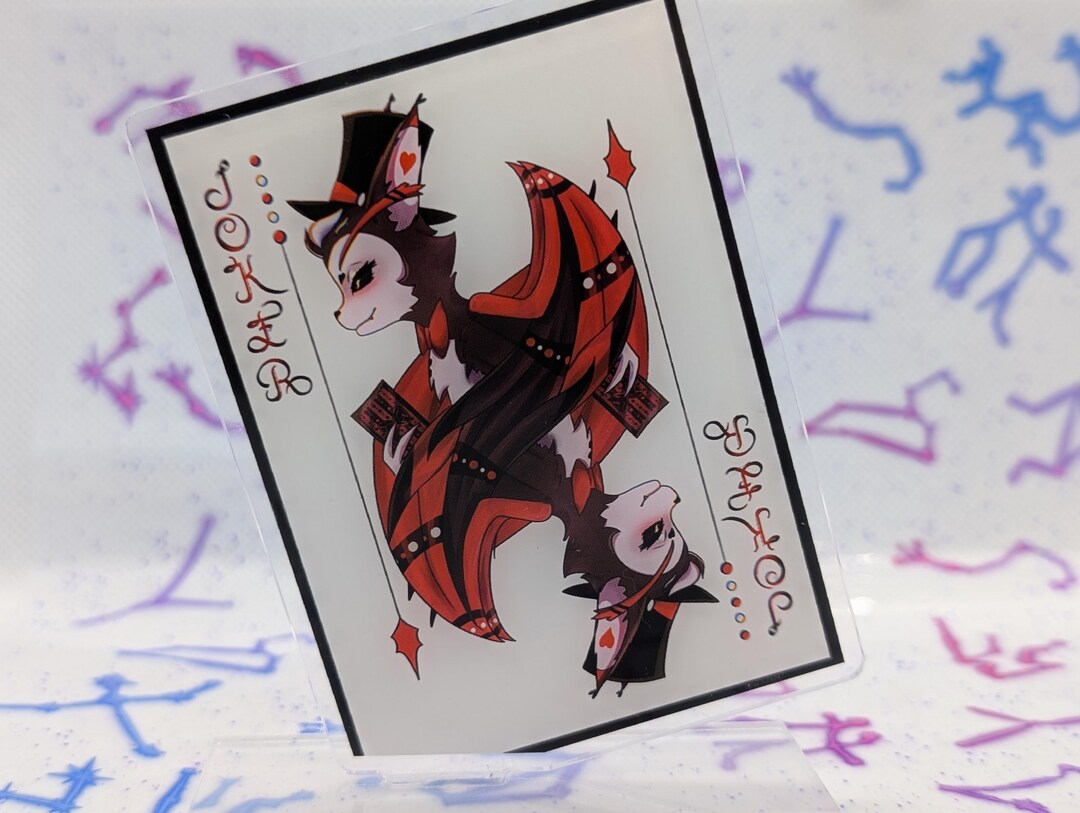 Hazbin Hotel Husk Joker Card Standee 10cm - Etsy