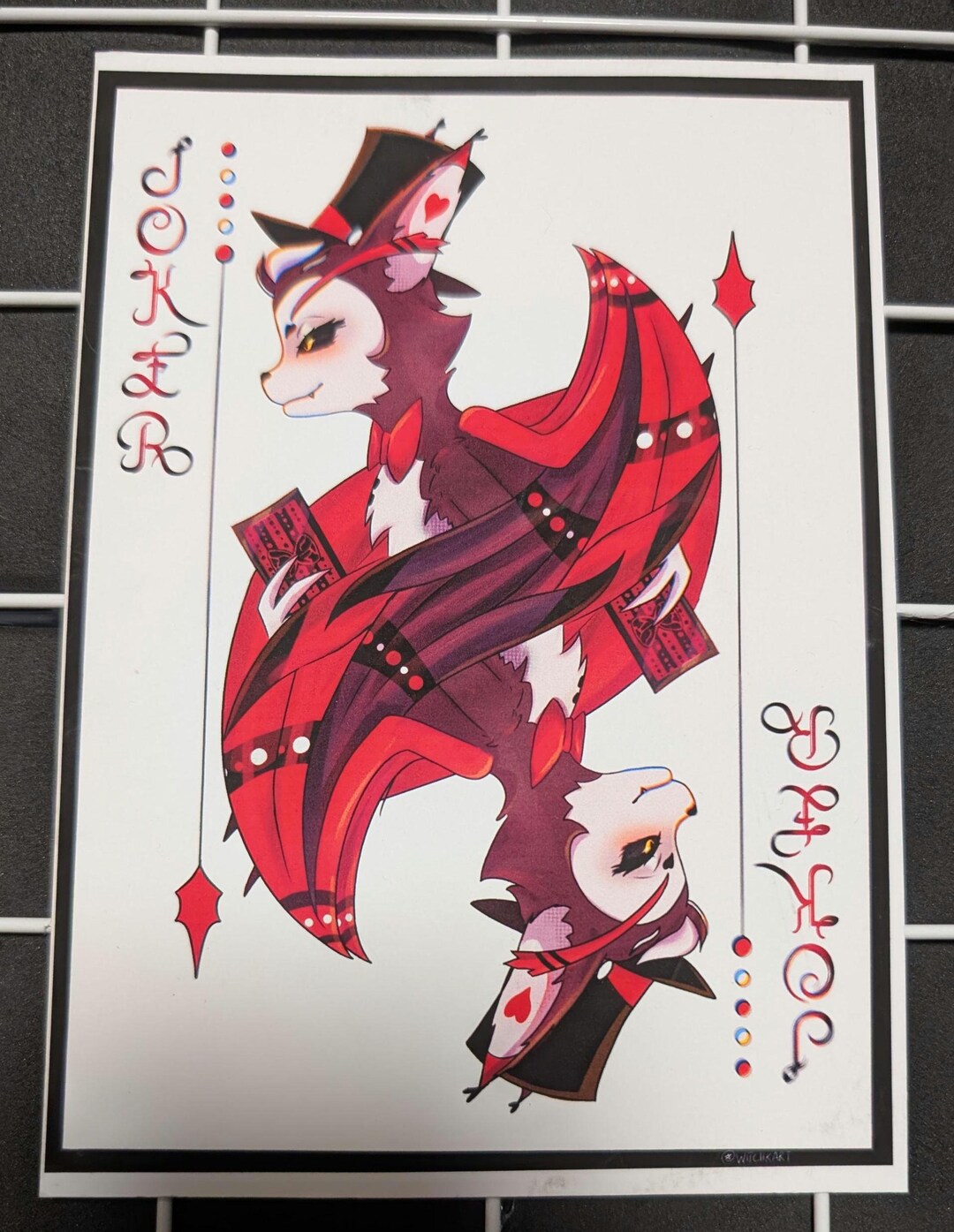 Husk Joker Card Print Hazbin Hotel - Etsy