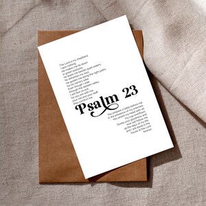Psalm 23 | Biblical Art Print - Etsy